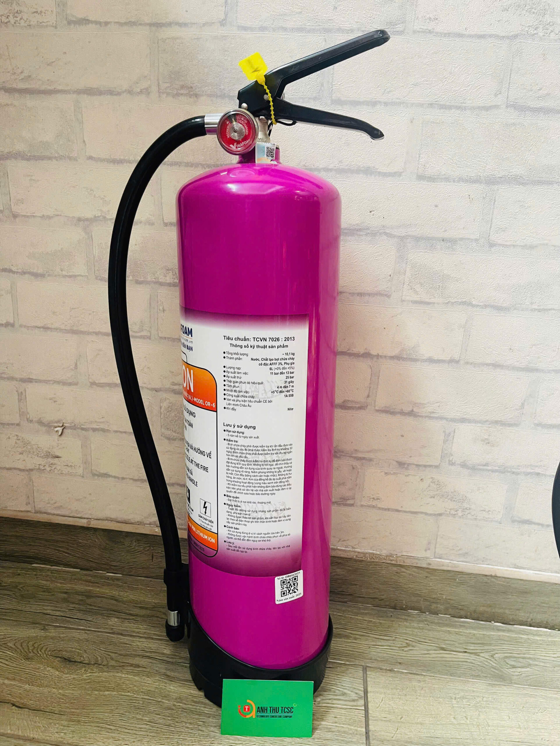 Bình chữa cháy ORION 6 lít - Thiết Bị Chữa Cháy Bình Dương