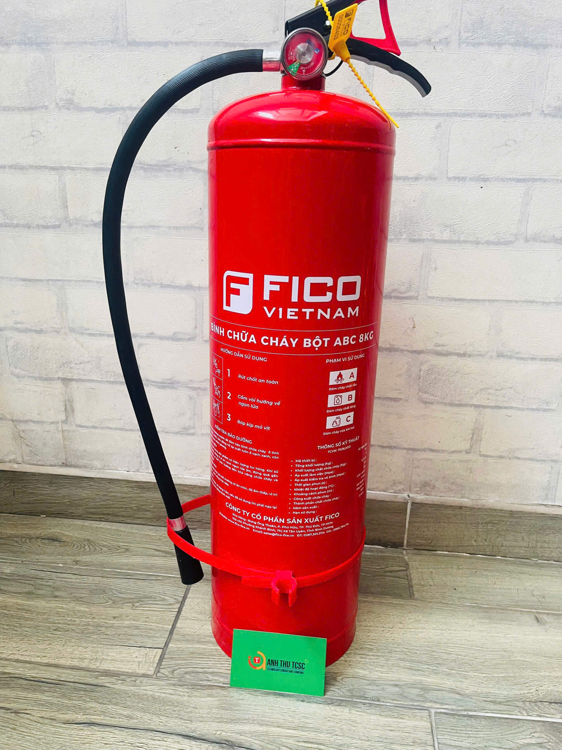 Bình chữa cháy FICO bột ABC 8kg - Thiết Bị Chữa Cháy Bình Dương